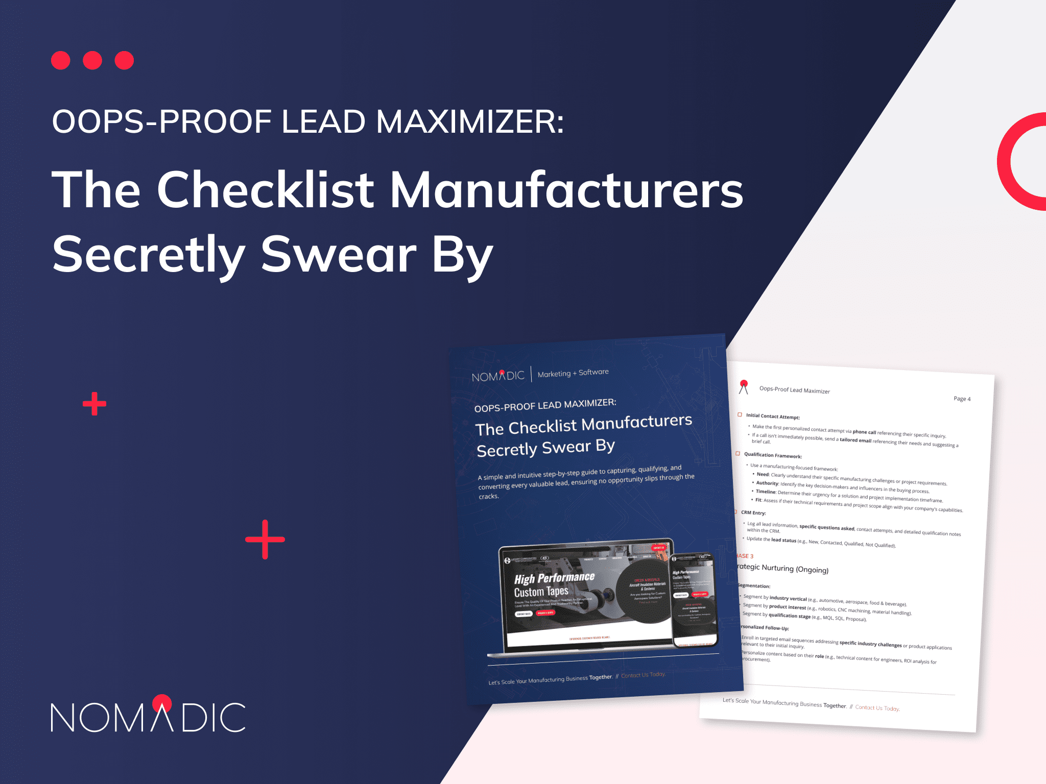 Oops-Proof Lead Maximizer: The Checklist Manufacturers Secretly Swear By | Nomadic Marketing ...