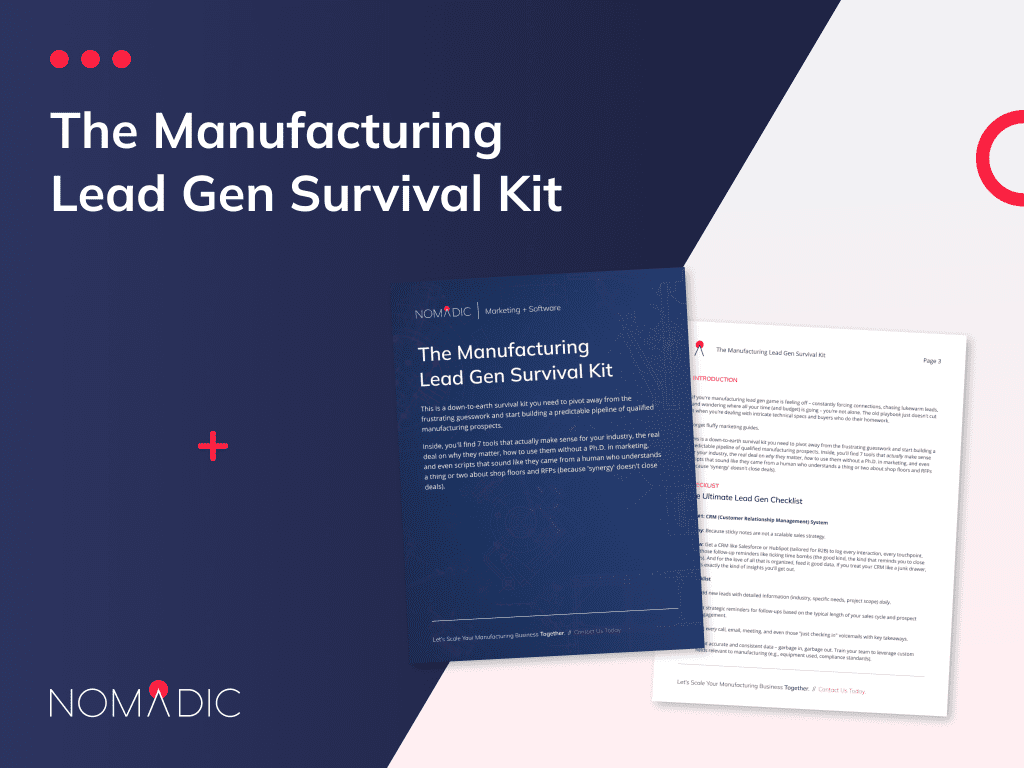 The Manufacturing Lead Gen Survival Kit: 7 Tools You Wish You Had Last Year | Nomadic Marketing ...